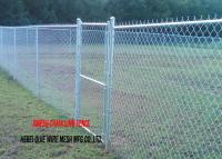 China Hot Dipped Galvanised  11 Gauge Chain Link Fence Fabric Steel Wire / Posts for sale