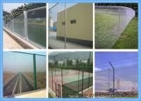 China Vinyl Coated Chain Link Fence Construction 1.0-3.0mm Wire Diameter for sale