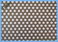 China Round Hole Hot Dipped Galvanized Decorative Perforated Metal Panels Mild Steel / Carbon Steel for sale