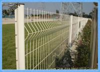 China Triangle Bending PVC Coated Steel 3D Curved Wire Fence 800-2000mm Height with 3-6mm Wire Diameter for Area Protection for sale