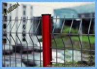 China Beautiful PVC Coated  3D Curved Metal Fence Green Wire Mesh Fencing For Highway for sale