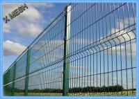 China Powder Coated Welded Curved Metal Fence Panel Heavy Gauge Heat Treated for sale