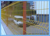 China 3D PVC Coated Green Security Steel Fence Panel 5.0mm Wire Diameter 2500mm Width Custom Sizes for sale