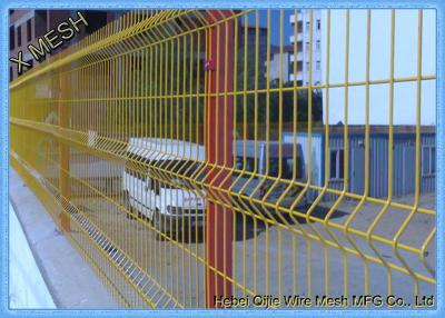China 3D PVC Coated Green Security Steel Fence Panel 5.0mm Wire Diameter 2500mm Width Custom Sizes for sale
