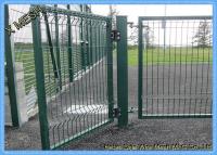 China 6FT Nylofor 3D Curved Wire Mesh Fence with 50x200mm Mesh and 4.0-6.0mm Wire Diameter - Green Vinyl Coated Security Fencing for sale