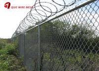 China 9 Gauge Hot Dipped Galvanized Chain Link Security Diamond Mesh - 2.70-4.0mm Wire, 30-100mm Mesh for sale