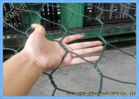 China 60X80mm , 3mx1mx1m Galvanized Wire Gabion Box / Stone Basket Gabion for sale