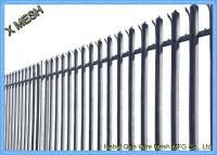 China Powder Coated D & W Steel Palisade Fence 1800-2400mm Height with 2.0-3.0mm Thickness for Security Applications for sale