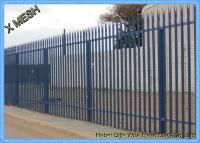 China Powder Coated D & W Steel Palisade Fence 1800-2400mm Height with 2.0-3.0mm Thickness for Security Applications for sale