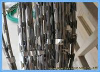 China 10m Hot Dipped Galvanized Concertina Razor Wire 23 Loops with 2.5mm Core Wire and 0.5mm Blade Thickness for sale