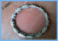 China Stainless Steel CBT-60 Crossed Razor Wire Security Fence - 450mm to 900mm Diameter with 2.5mm Wire for sale
