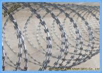 China Stainless Steel CBT-60 Crossed Razor Wire Security Fence - 450mm to 900mm Diameter with 2.5mm Wire for sale