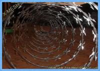 China Stainless Steel CBT-60 Crossed Razor Wire Security Fence - 450mm to 900mm Diameter with 2.5mm Wire for sale