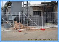 China Hot Dipped Galvanized Welded Temporary Fence 2400mm x 2100mm with 42 Micron Zinc Coating for Construction Sites for sale