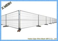China Hot Dipped Galvanized Welded Temporary Fence 2400mm x 2100mm with 42 Micron Zinc Coating for Construction Sites for sale