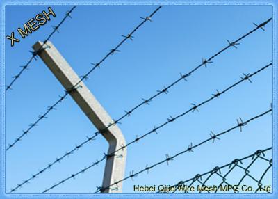 China Double Twist Core Galvanized Military Barbed Wire For Security Fencing And Barriers for sale