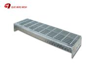 China Hot Dipped Galvanized Steel Grating Stairs DIN 24531 Standard - 600-1200mm Length, 30-40mm Height for sale