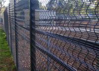 China 358 Anti-Climb High Security Welded Wire Mesh Fence 3.95mm Wire 76.2x12.7mm Mesh Galvanized Powder Coating for sale