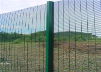 China 358 Anti-Climb High Security Welded Wire Mesh Fence 3.95mm Wire 76.2x12.7mm Mesh Galvanized Powder Coating for sale