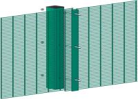 China 358 Anti Climb Wire Mesh Fence Panels Powder Coated 3-8mm Wire Dia for sale
