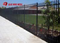 China Powder Coated Wire Mesh Fence Panels Pregalvanized Spear Top Security Garrison for sale