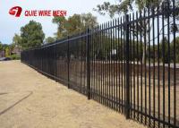 China Powder Coated Wire Mesh Fence Panels Pregalvanized Spear Top Security Garrison for sale