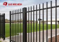 China Powder Coated Wire Mesh Fence Panels Pregalvanized Spear Top Security Garrison for sale