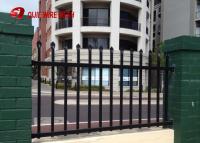 China Powder Coated Vinyal Garrison Fence Panel 1.8mH X 2.4mW Black Color for sale