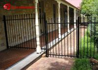 China Heavy Duty 2 Rail40X40X2.5mm Wall Thick School Steel Garrison Fence Panel 1800mm High X 2400mm Wide for sale