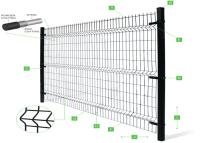 China Security Welded 3D Curvy Wire Mesh Fence Panels PVC Coated 2.0-4.0mm Wire Gauge for sale