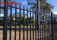 China Ornamental Galvanized Steel Spear Top Fencing Panels Security For Garden And Stairs for sale