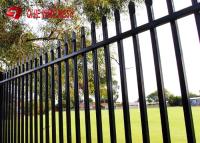 China Ornamental Galvanized Steel Spear Top Fencing Panels Security For Garden And Stairs for sale