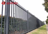 China Ornamental Galvanized Steel Spear Top Fencing Panels Security For Garden And Stairs for sale