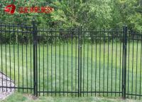 China Black Wire Mesh Fence Panels Aluminium Spear Top Fencing For Residential Use for sale