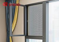 China Stainless Steel Insect Protection Window Screen Detachable Design In Black Color for sale