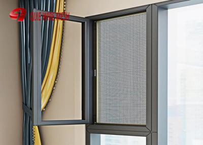 China Stainless Steel Insect Protection Window Screen Detachable Design In Black Color for sale