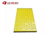 China Modular Tensioned Polyurethane Screen Panels Steel Frame Hooked Transverse And Longitudinal for sale