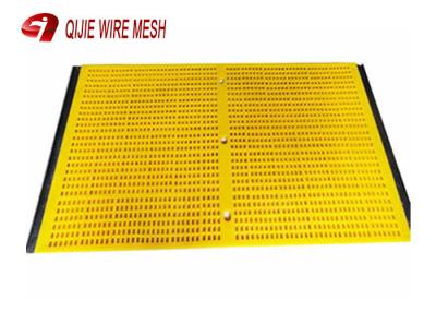 China Modular Tensioned Polyurethane Screen Panels Steel Frame Hooked Transverse And Longitudinal for sale