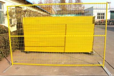 China Industrial 6ft X 8ft Temporary Fence Powder Coated Finish Panels Strong Brace for sale