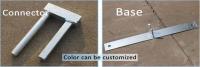 China Industrial 6ft X 8ft Temporary Fence Powder Coated Finish Panels Strong Brace for sale