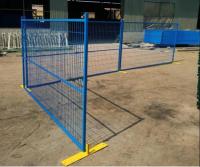 China Canada Welded Temp Fence with Solid Anchorage Powder Coated Panels for Construction Sites for sale
