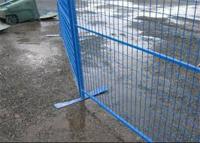 China Canada Welded Temp Fence with Solid Anchorage Powder Coated Panels for Construction Sites for sale