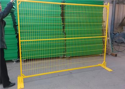 China Canada Temporary Construction Fence Panels 6' Height Galvanized Security Fencing with 3.5-4.0mm Wire Diameter for sale