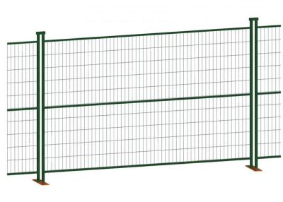 China 2.9 M Canada Temporary Mesh Fencing Black PVC Coated Construction Fence for sale