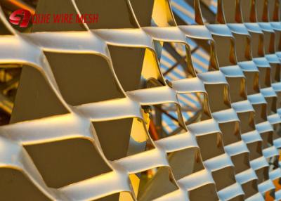 China Galvanized Architectural Metal Mesh , Expanded Mesh Screen SGS Certification for facade building for sale
