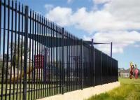 China Decorative Stainless Steel Garden Fence Gate 2400mm Width with Anti-Theft Screws and 10+ Year Lifespan for sale