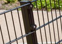 China Security Essenstial Powder Coated 656 / 868 Twin Wire Mesh Fence System 8Ft Height Flat Panels for sale