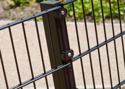 China Security Essenstial Powder Coated 656 / 868 Twin Wire Mesh Fence System 8Ft Height Flat Panels for sale