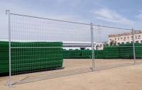 China 6'H Commercial CA Style Temporary Fencing PVC Coating With Security Clamps And Accessories Available for sale