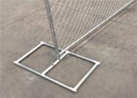 China American Temp Chain Link Fence Fabric 6 Ft X 8 Ft Perimeter Patrol Panels Galvanized GAW for sale